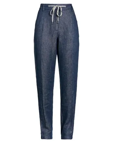 Eleventy Linen Tapered Pants - Blue