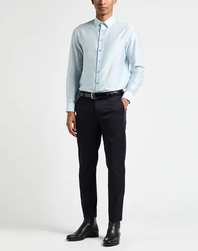 Dolce & Gabbana Midnight Cotton Blend Twill Trousers - Blue
