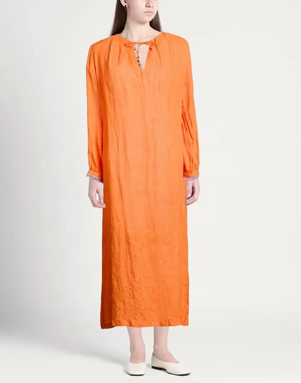 BAZAR DELUXE Woven Kaftan Midi Dress