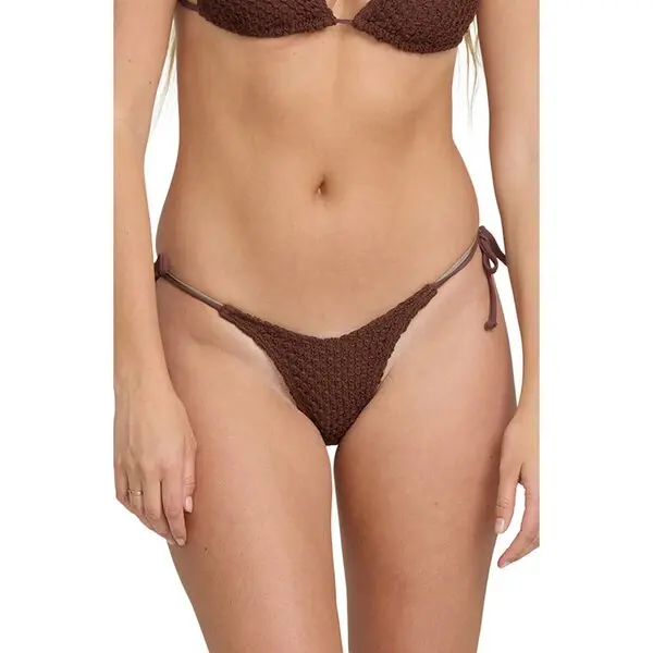 BILLABONG Twisted Tides Side Tie Bikini Bottom - Espresso