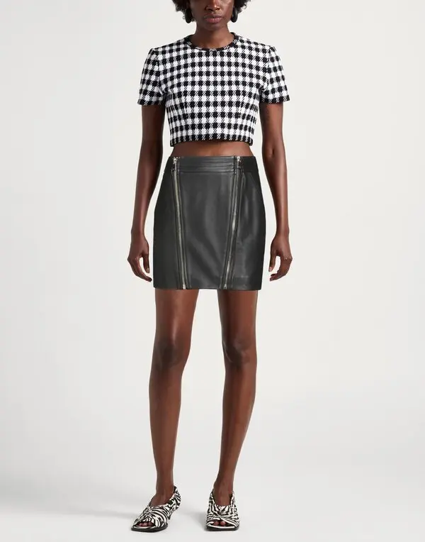 Pinko Mini Sheepskin Pencil Skirt