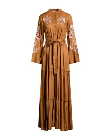 CONNOR & BLAKE Maxi Shirt Dress - Brown