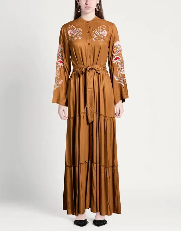 CONNOR & BLAKE Maxi Shirt Dress - Brown