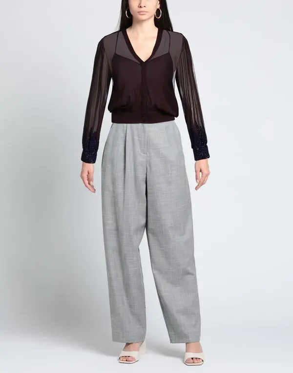 FORTE_FORTE Georgette Appliqued Shirt - Purple
