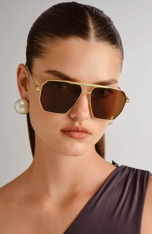 AIRE Asteroide Square Sunglasses - Bright Gold