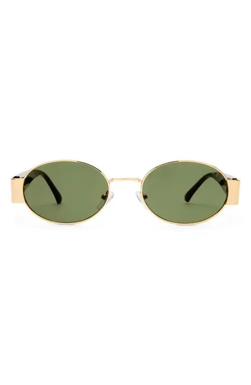 AIRE Mars Ii 51mm Oval Sunglasses - Gold/dark Tort