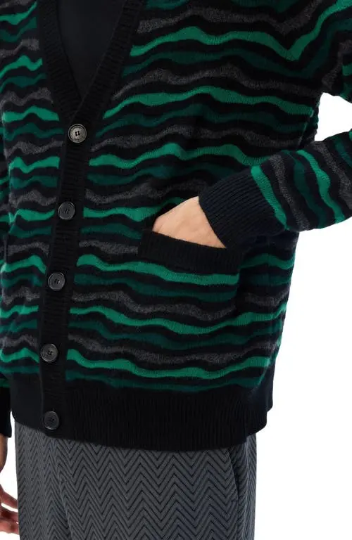 Missoni Wave Stitch Wool Cardigan