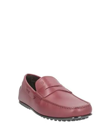 TOD'S Leather Loafers - Red