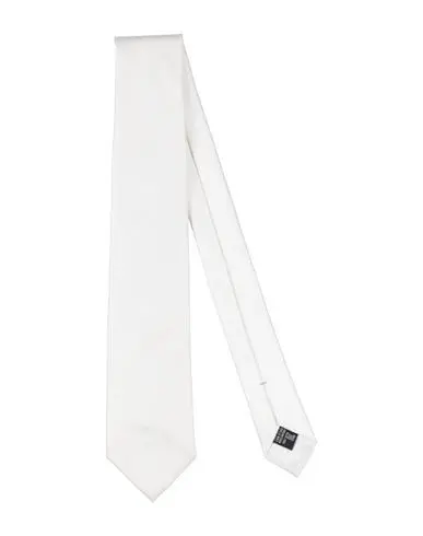 Emporio Armani Silk Necktie - White