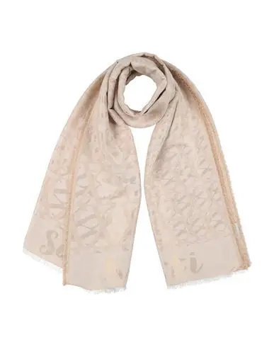 ALESSIA SANTI Scarf Cotton, Viscose, Metallic Fiber - Beige