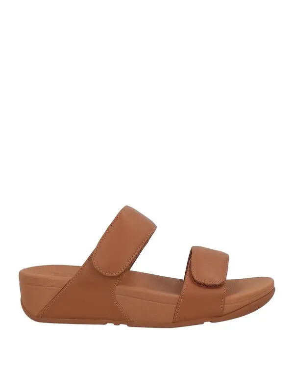 Fitflop Leather Wedge Sandals - Brown