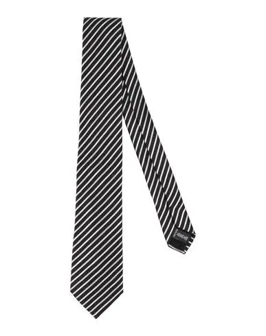 Emporio Armani Striped Necktie - Black