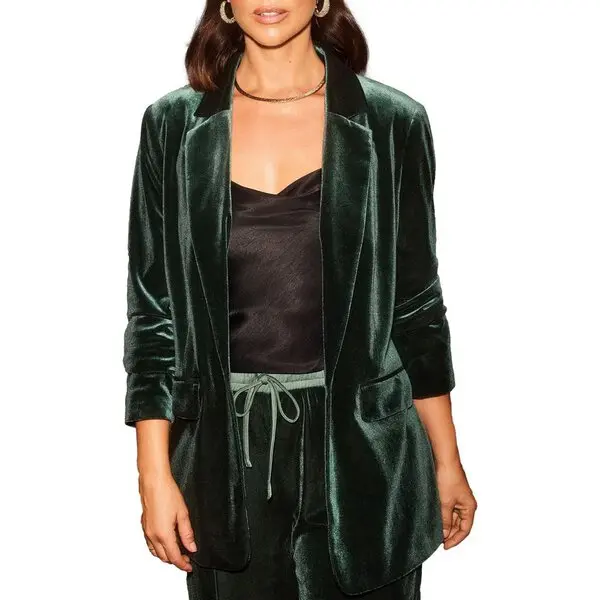 FRIENDS LIKE THESE Shimmer Velvet Blazer
