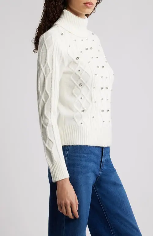 LIPSY Embellished Cable Stitch Turtleneck Sweater