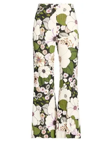 Maje Floral Print Cotton Pants - Black