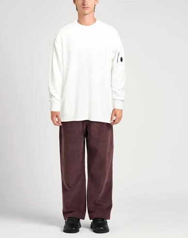C.P. COMPANY Crewneck Long Sleeve Sweater - White