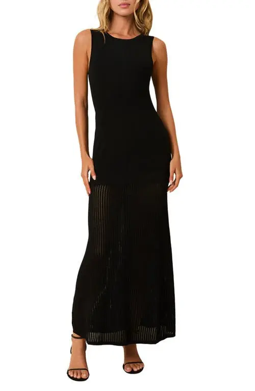 Solid & Striped Lucerne Sleeveless Maxi Dress - Noir