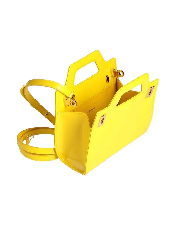 FERRAGAMO Wanda Mini Handbag - Yellow