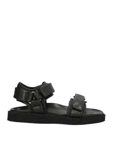 Officine Creative Leather Technical Sandals - Black