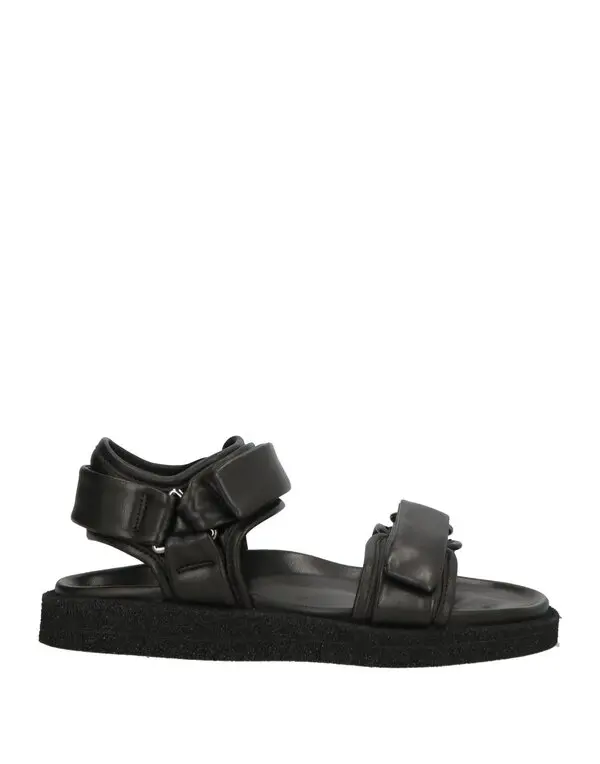 Officine Creative Leather Technical Sandals - Black