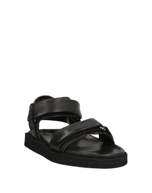 Officine Creative Leather Technical Sandals - Black
