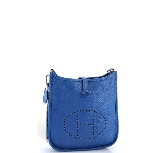 Hermès Evelyne Bag Gen Iii Clemence Tpm - Blue