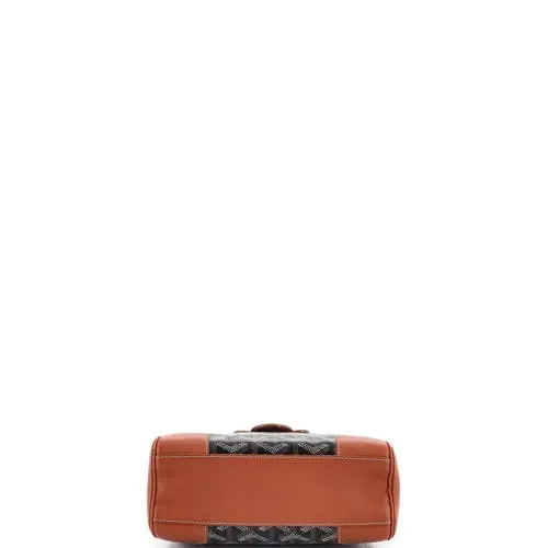 Goyard Saigon Top Handle Bag Coated Canvas With Leather Mini - Brown