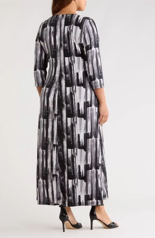 Vikki Vi Wrap Front Knit Maxi Dress