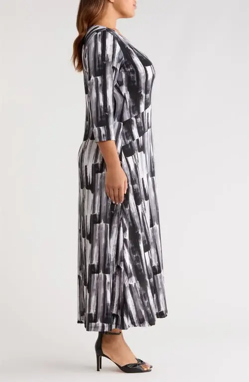 Vikki Vi Wrap Front Knit Maxi Dress
