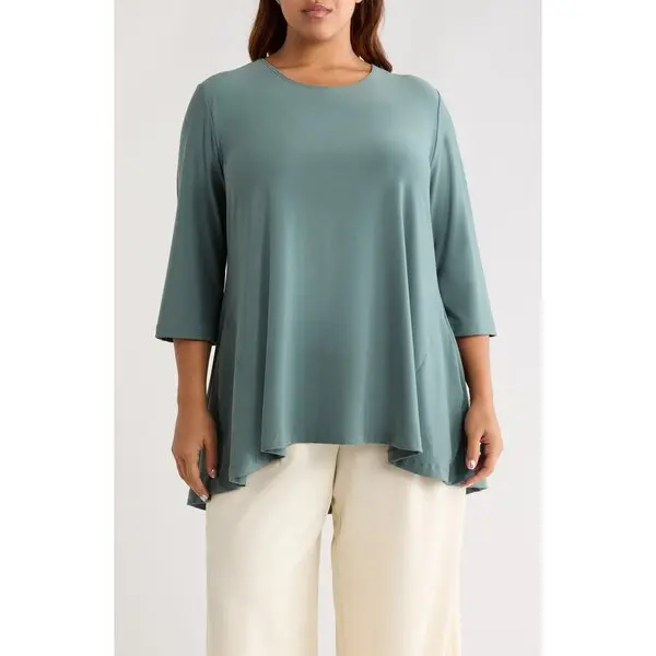 Vikki Vi Swing Tunic - Sage