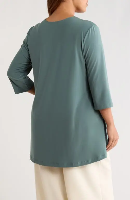 Vikki Vi Swing Tunic - Sage