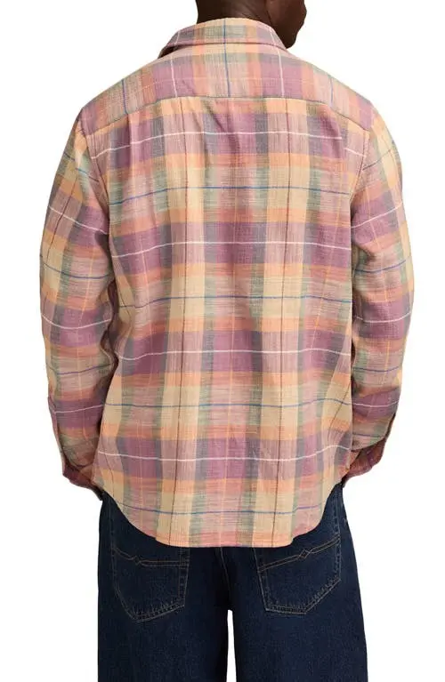 Lucky Brand Plaid Slub Utility Shirt