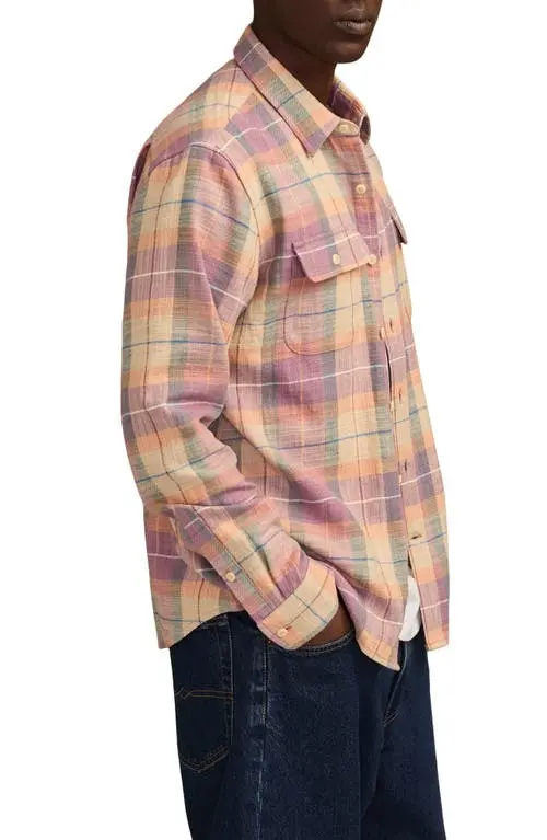 Lucky Brand Plaid Slub Utility Shirt