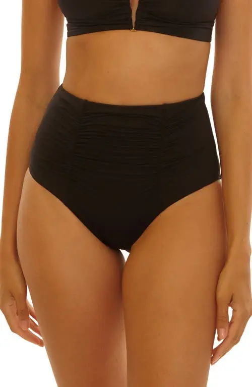 BECCA By Rebecca Virtue High-waist Bikini Bottom - Black