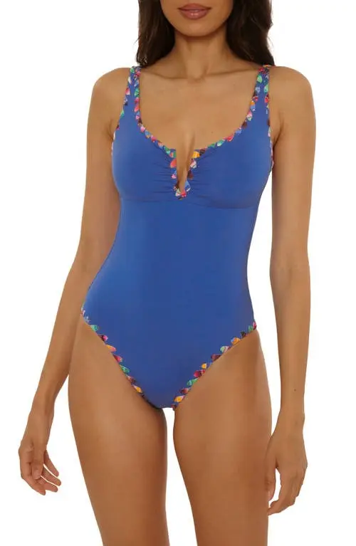 BECCA® By Rebecca Virtue On The Edge One-piece Swimsuit - Lapis