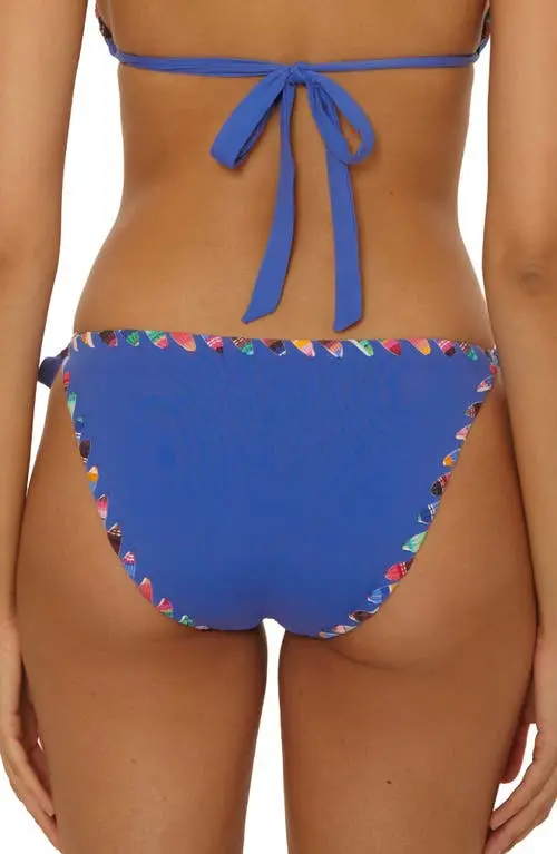 BECCA By Rebecca Virtue Side Tie Bikini Bottom - Lapis