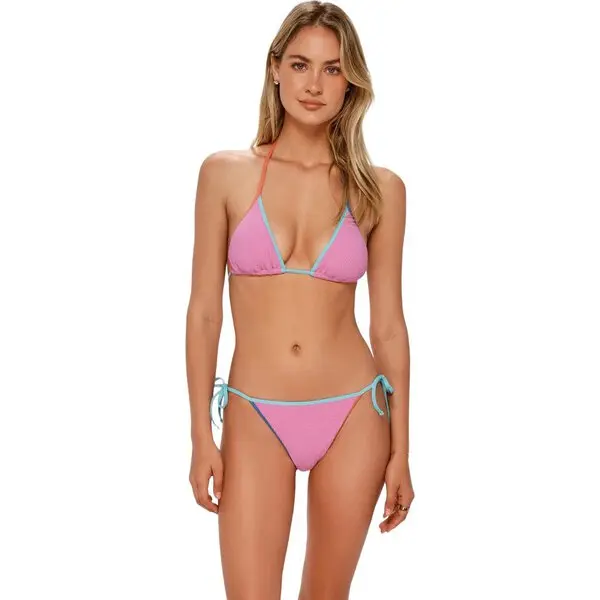 SWIM SYSTEMS Tie Side Bikini Swim Bottoms - Cotton Candy Scrunch