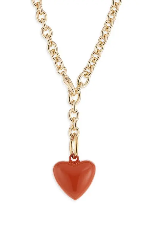 ROXANNE ASSOULIN The Mini Puffy Heart Pendant Necklace - Sienna