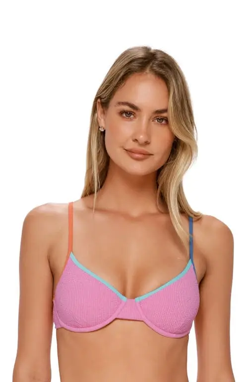SWIM SYSTEMS Addie Underwire Bikini Top - Cotton Candy Scrunch
