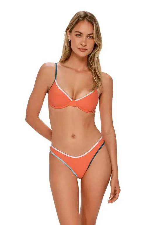 SWIM SYSTEMS Addie Underwire Bikini Top - Persimmon
