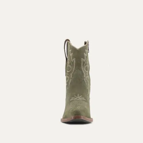 BUCK & BRANA Brooke Leather Boots - Olive