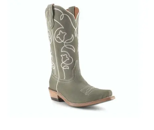 BUCK & BRANA Christianne Leather Boots - Frozen