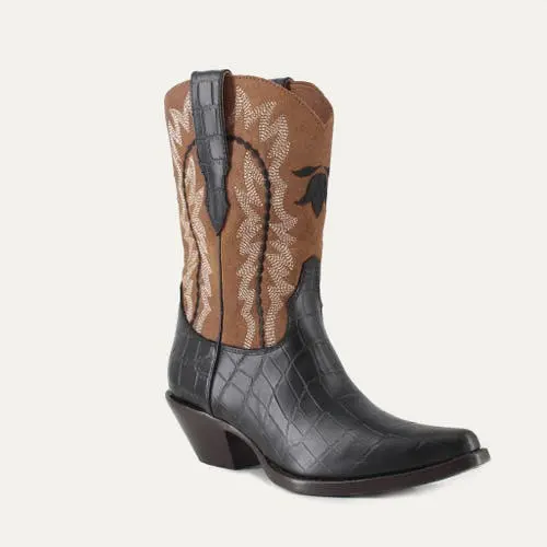 BUCK & BRANA Bianca Leather Boots