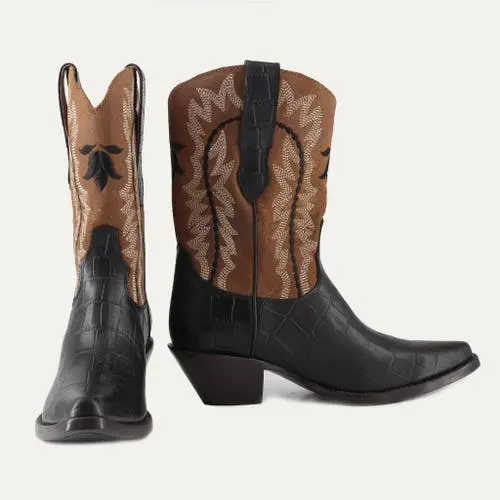 BUCK & BRANA Bianca Leather Boots