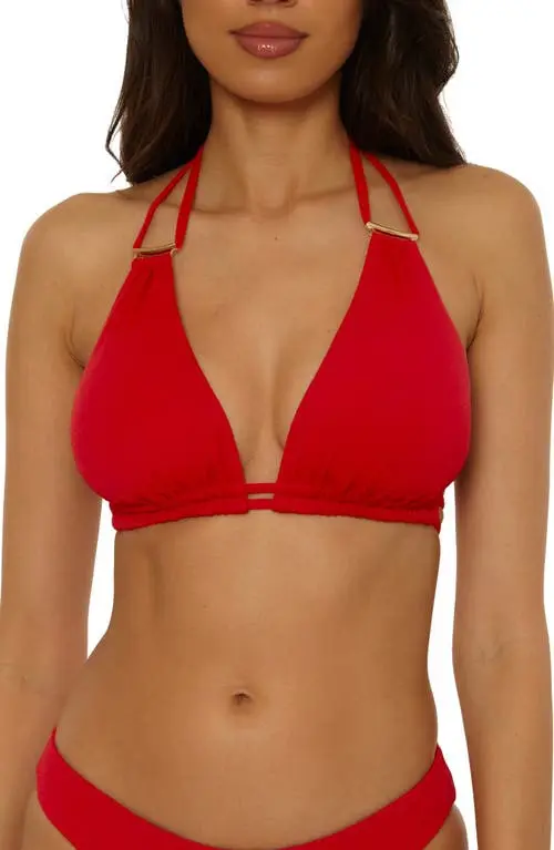 Becca Riviera Triangle Bikini Top - Apple