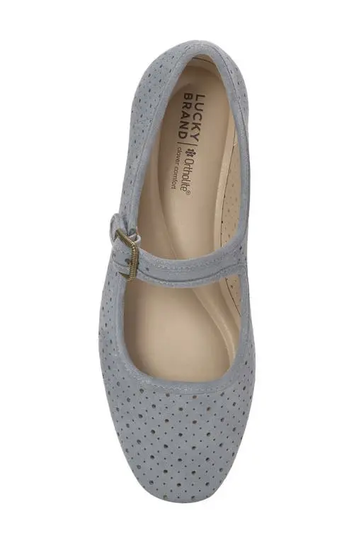 Lucky Brand Mary Jane Flat - French Grey Suede