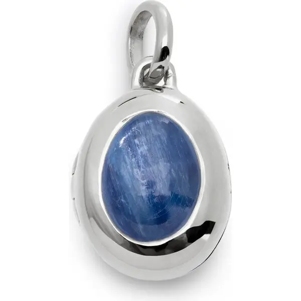 Monica Vinader Birthstone Locket Pendant - Sterling Silver/kynite