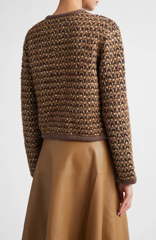 Altuzarra Conroy Wool Blend Tweed Jacket - Toffee