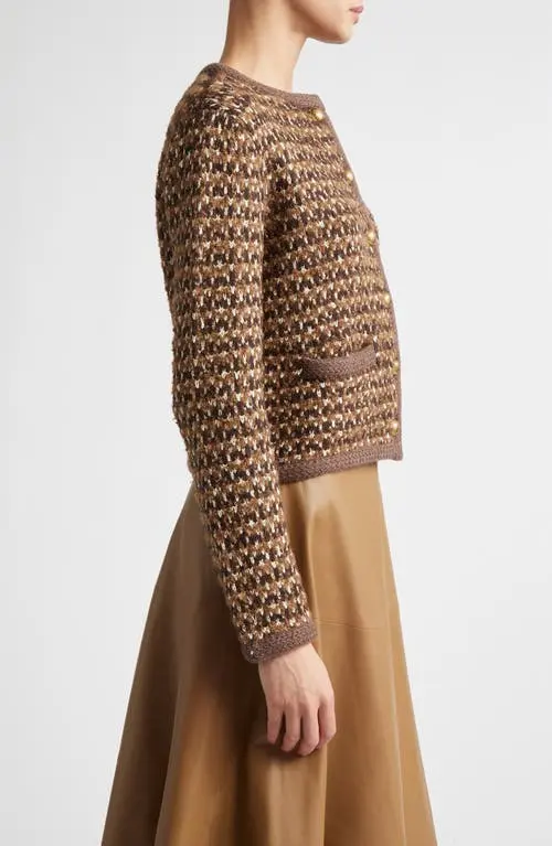 Altuzarra Conroy Wool Blend Tweed Jacket - Toffee