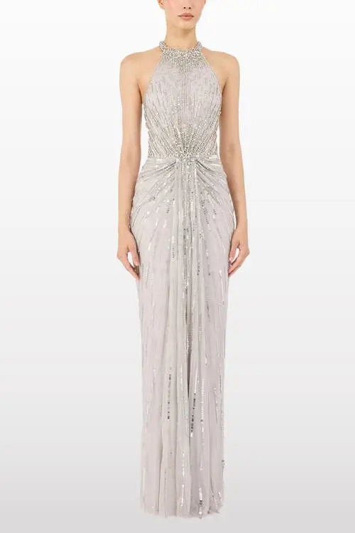Jenny Packham Carmen Maxi Gown - Ammonite